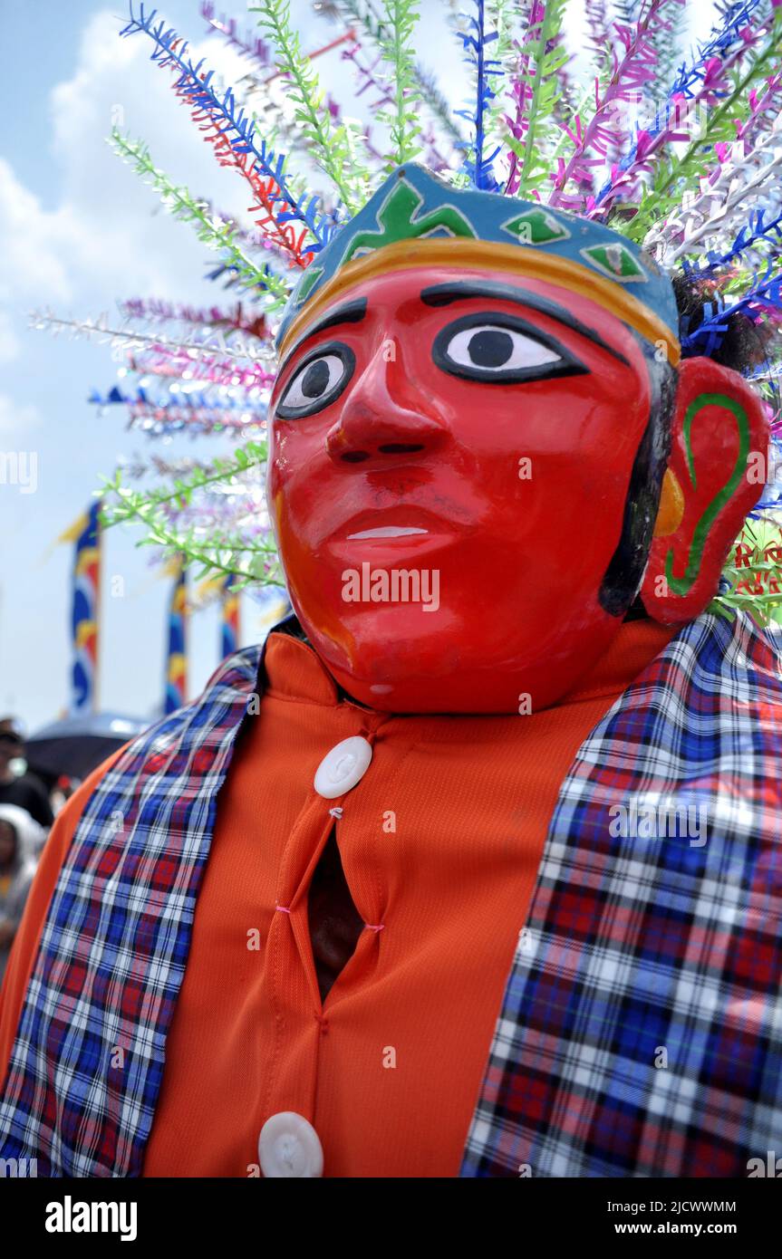 Ondel-ondel the traditional giant puppet from Jakarta - Indonesia. Ondel-ondel are always ...