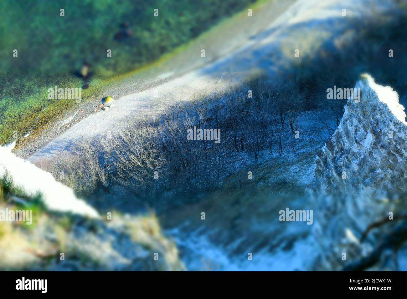 Chalk cliff erosion above hi-res stock photography and images - Alamy