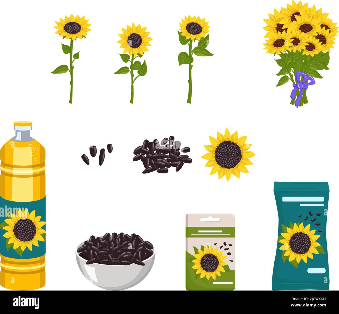 Grain planting plant leaves Stock Vector Images - Alamy