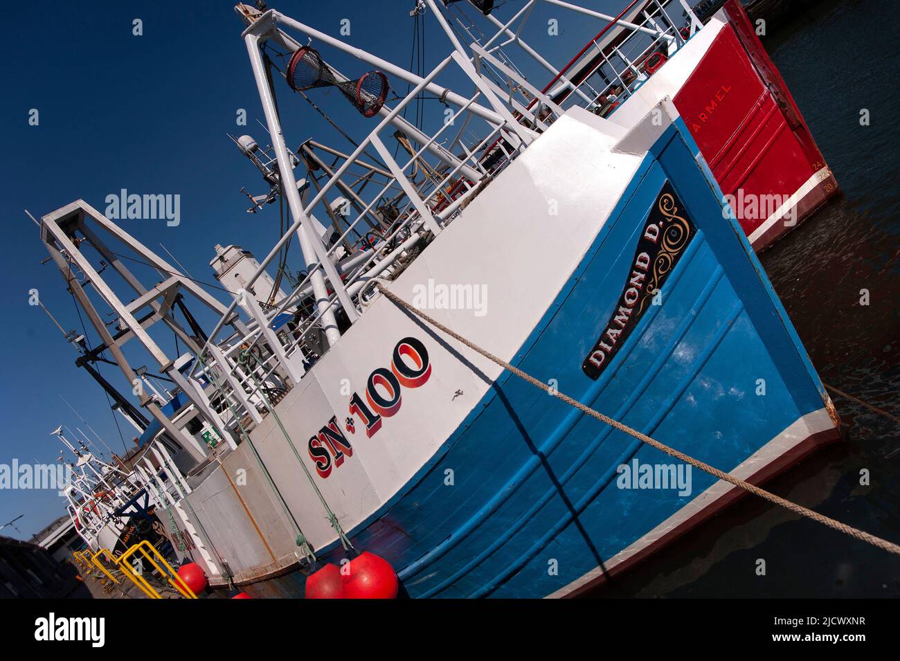 Fishing boats at North Shields Fish Quay Stock Photo - Alamy