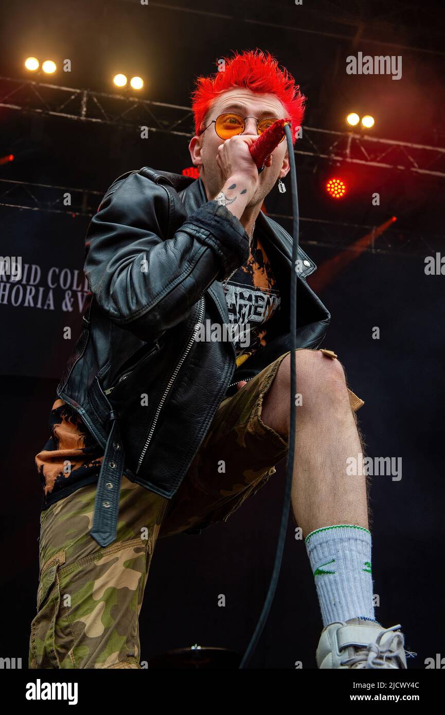 Copenhagen, Denmark. 15th June, 2022. The British rockband Wargasm ...