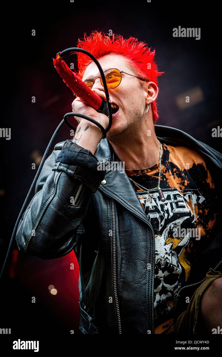 Copenhagen, Denmark. 15th June, 2022. The British rockband Wargasm ...