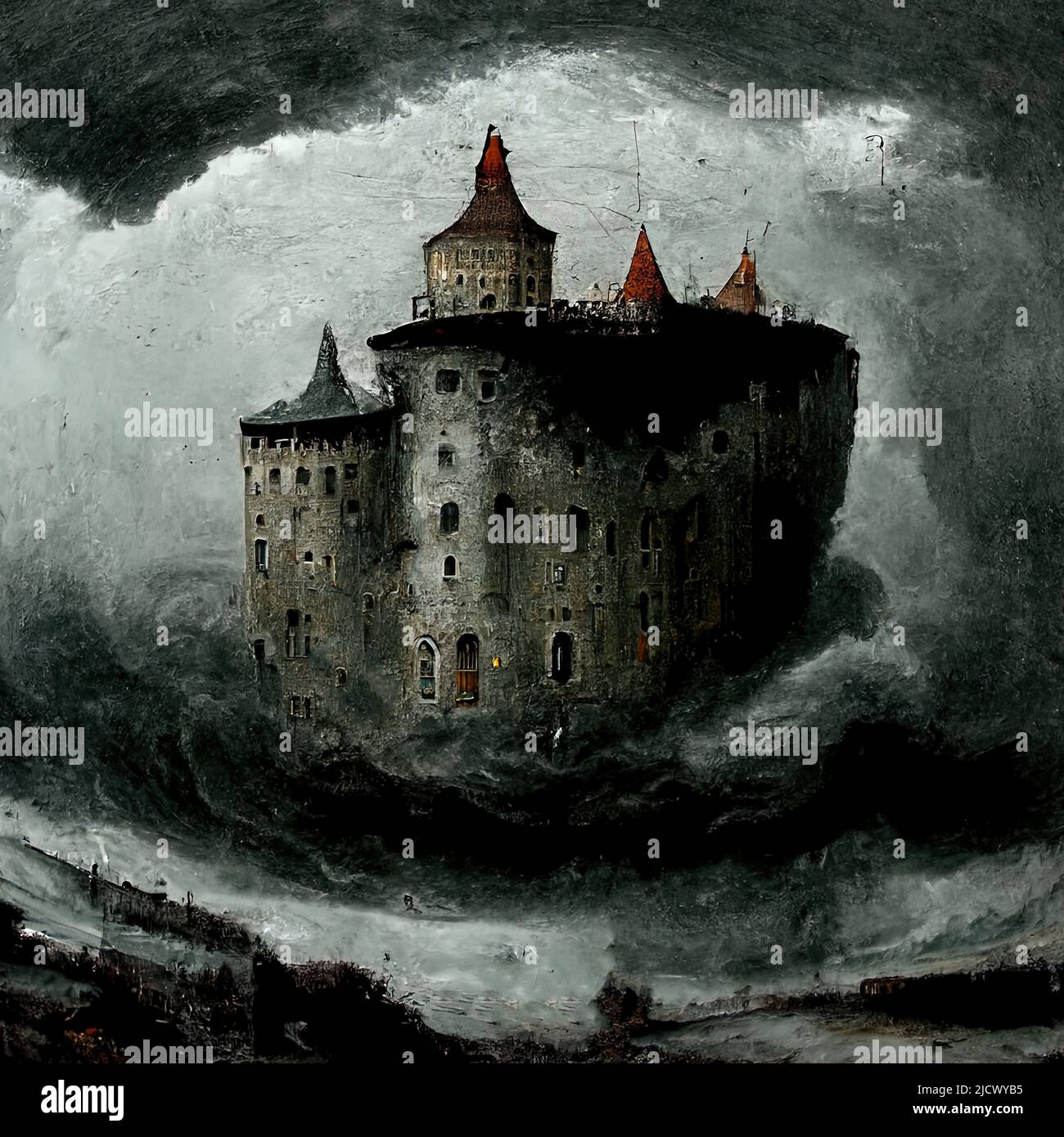 Castle in the storm hi-res stock photography and images - Alamy