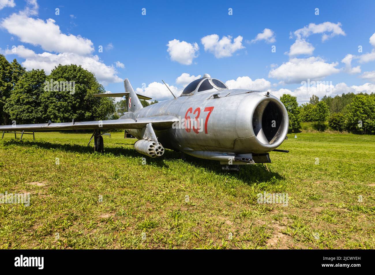 Polish attack aircraft Lim-6bis also called Fresco. Ketrzyn, Poland, 11 ...
