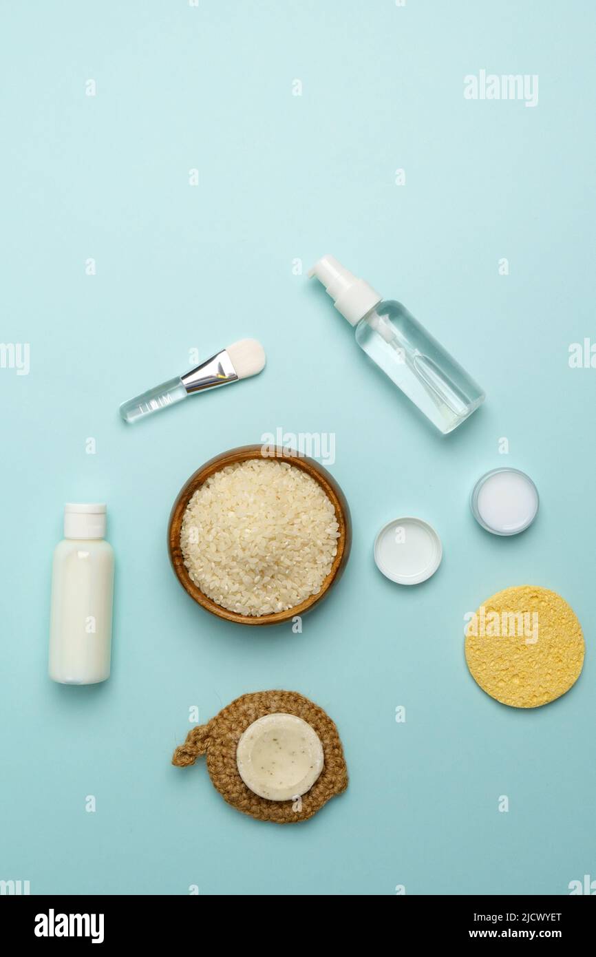 Fermented beauty products with, rice. Natural cosmetics for skin and ...