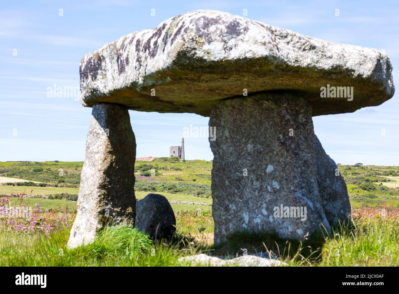 Lanyon Quoit is a dolmen in Cornwall, England, United Kingdom, 2 miles ...
