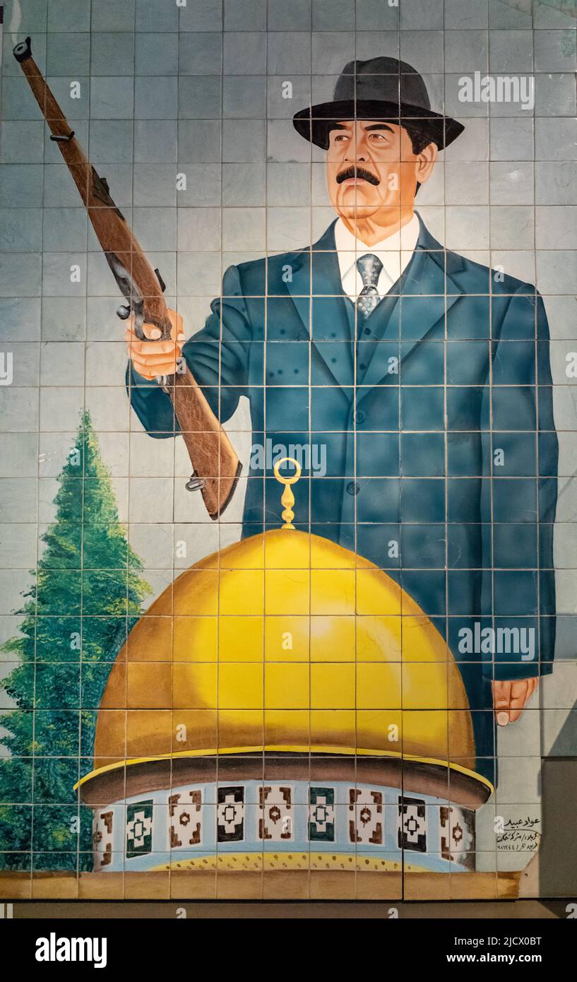 The saddam tile mural hi-res stock photography and images - Alamy