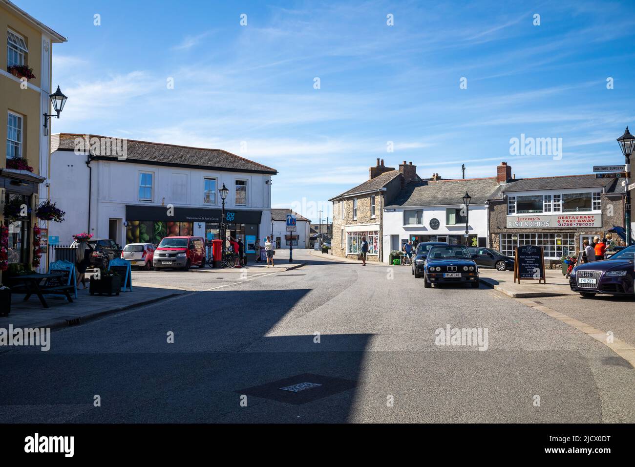 View of in St Just, Cornwall,uk Stock Photo - Alamy
