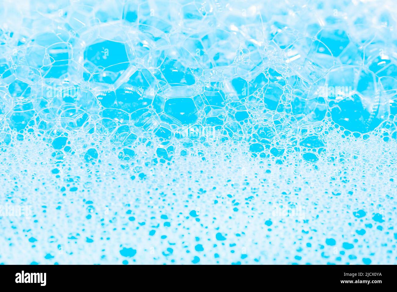 Soap Foam Background Of Dusty Foam With Bubbles Of Blue Color For An