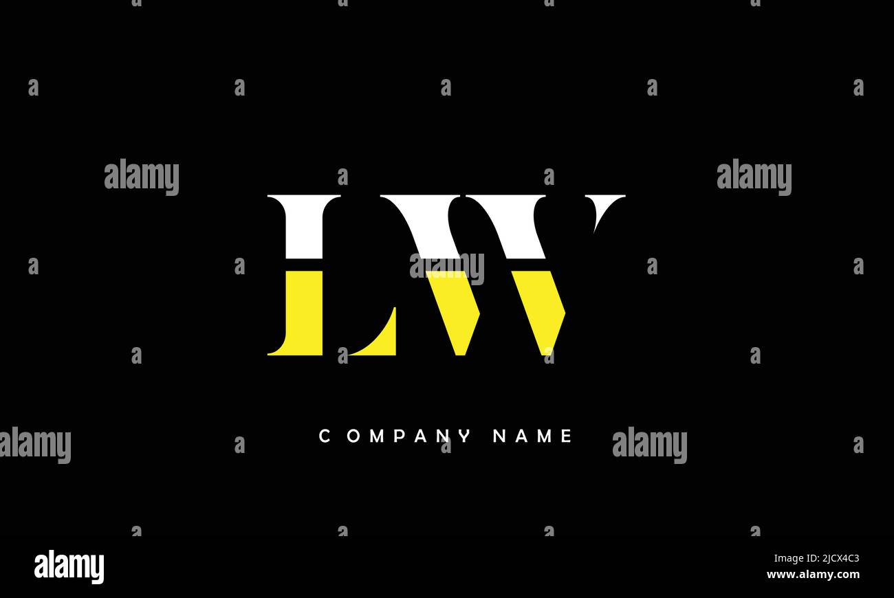 Lw real estate initials logo Stock Vector Images - Alamy