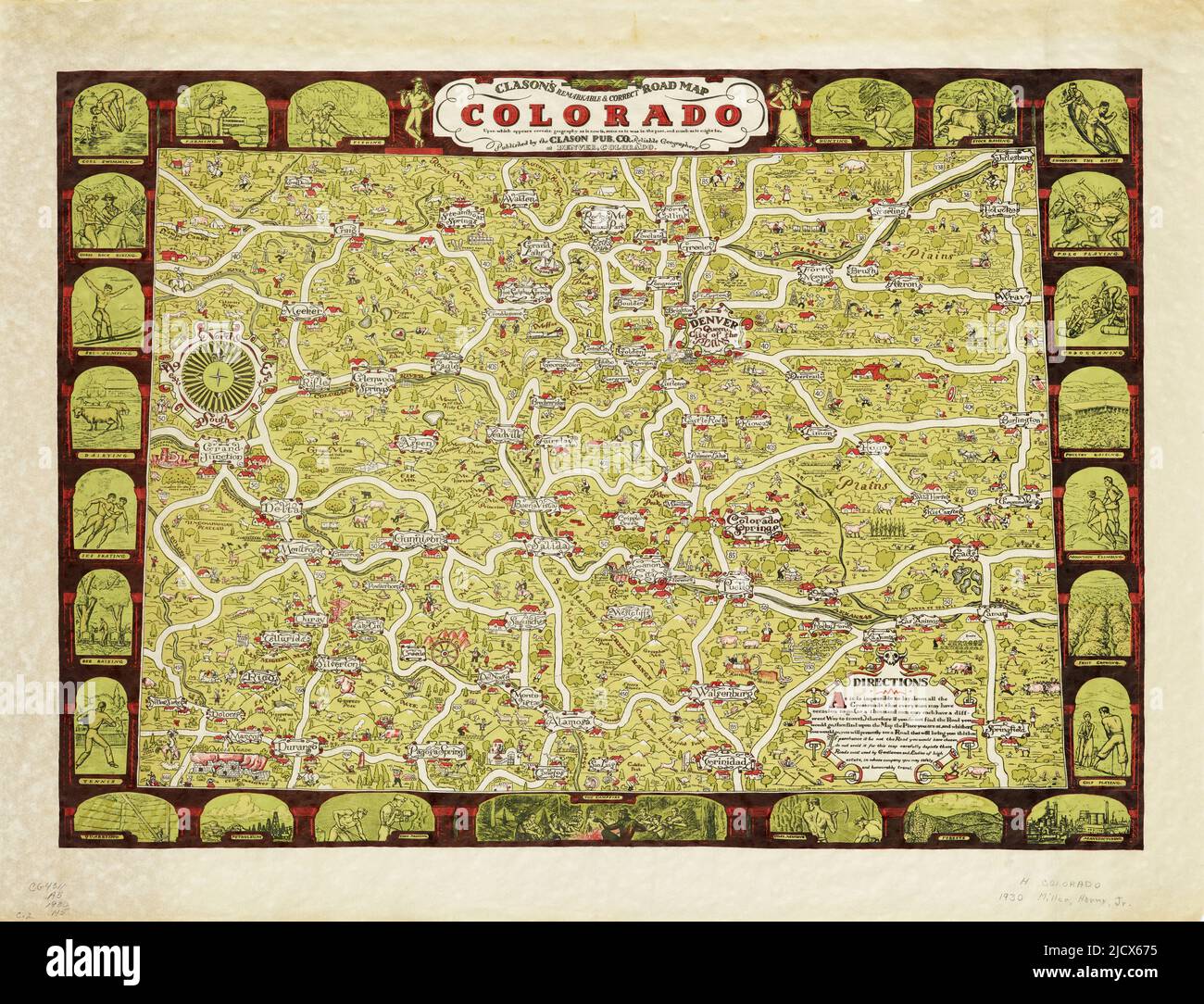 Antique colorado map hi-res stock photography and images - Alamy