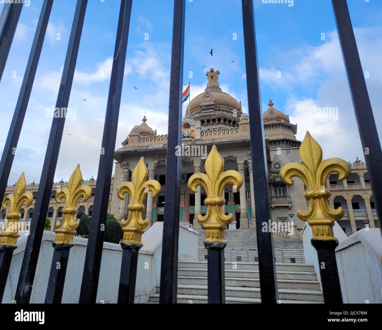 The state legislative building called Vidhana Soudha in the Karnataka ...