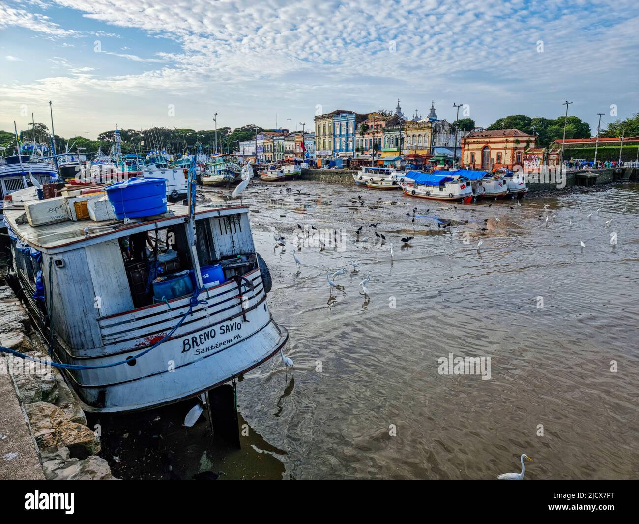 Colonial house in the market area of Belem, Brazil, South America Stock ...