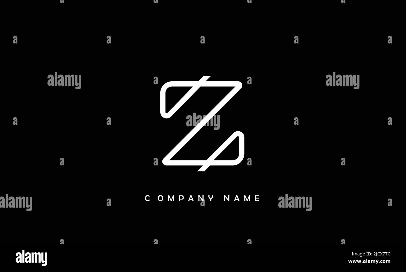 Letter z badge logo Black and White Stock Photos & Images - Alamy