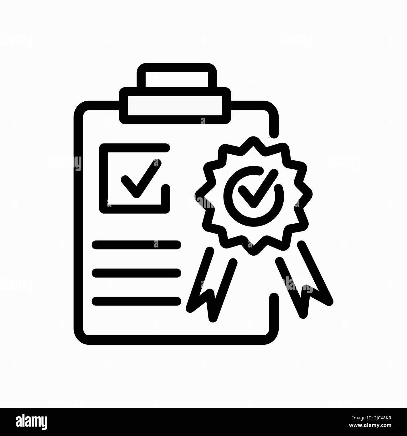 Clipboard with Check mark sign icon. Black Stamp quality With file ...