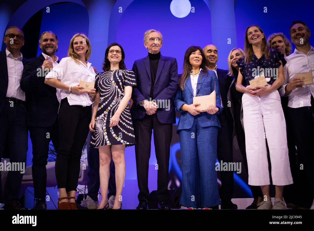 French luxury group LVMH Chairman and Chief Executive Bernard Arnault ...