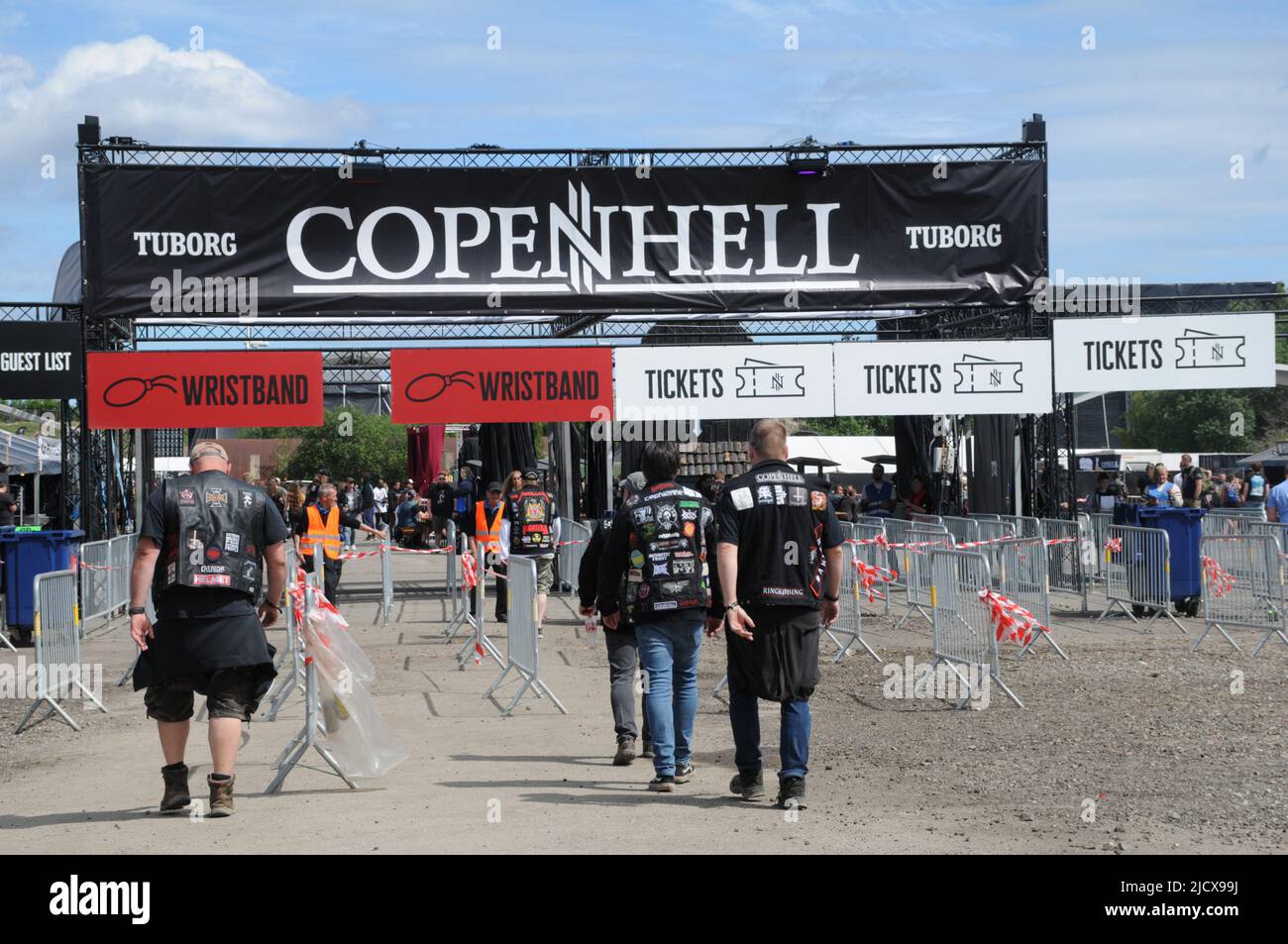 Copenhagen /Denmark/16 June 2022 / Visitors at Copenhell music festival ...
