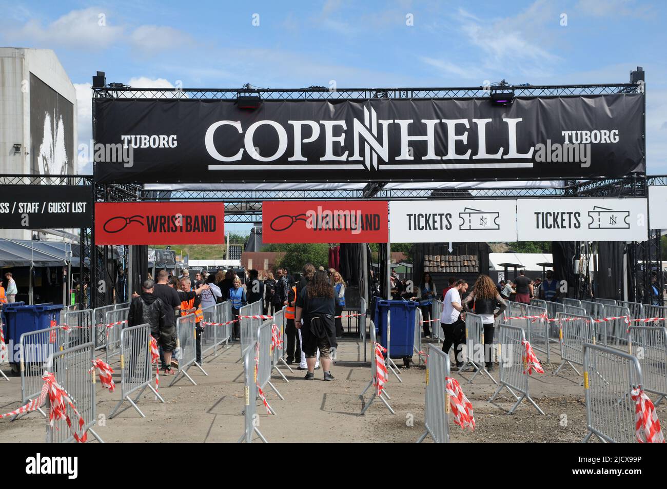Copenhagen /Denmark/16 June 2022 / Visitors at Copenhell music festival ...
