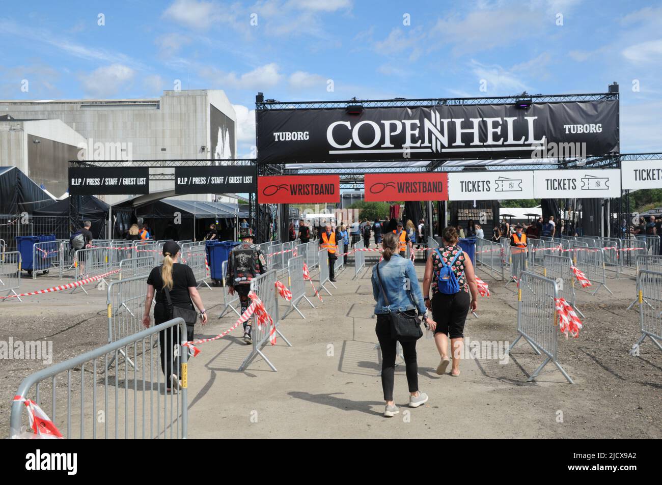 Copenhagen /Denmark/16 June 2022 / Visitors at Copenhell music festival ...