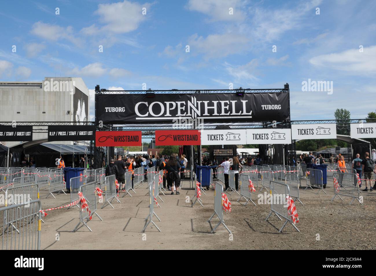 Copenhagen /Denmark/16 June 2022 / Visitors at Copenhell music festival ...