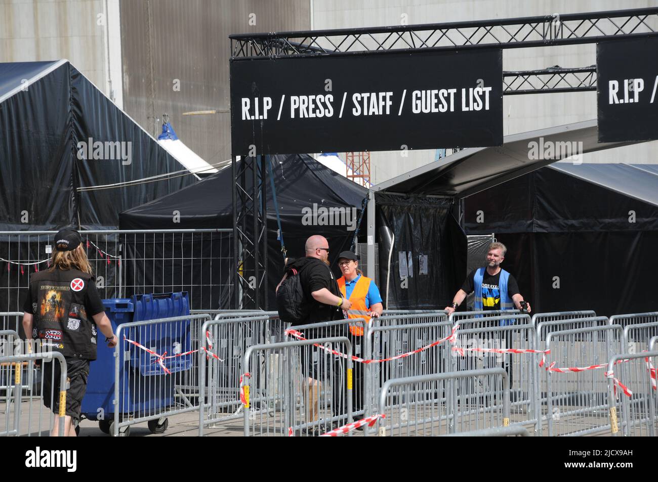 Copenhagen /Denmark/16 June 2022 / Visitors at Copenhell music festival ...