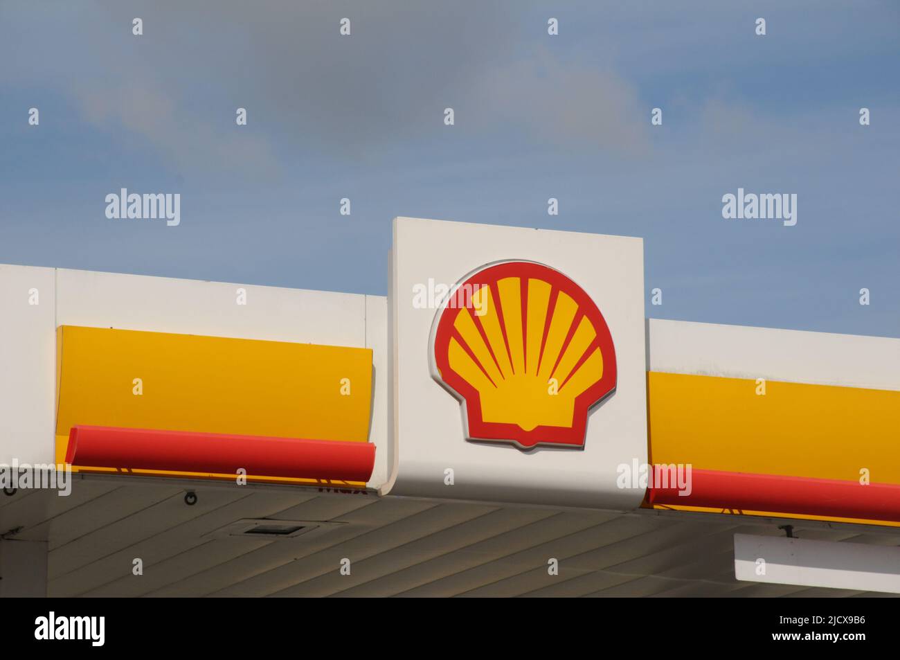 Kastrup/Copenhagen/Denmark/16 June l2022/Shell gasoline and shell ...