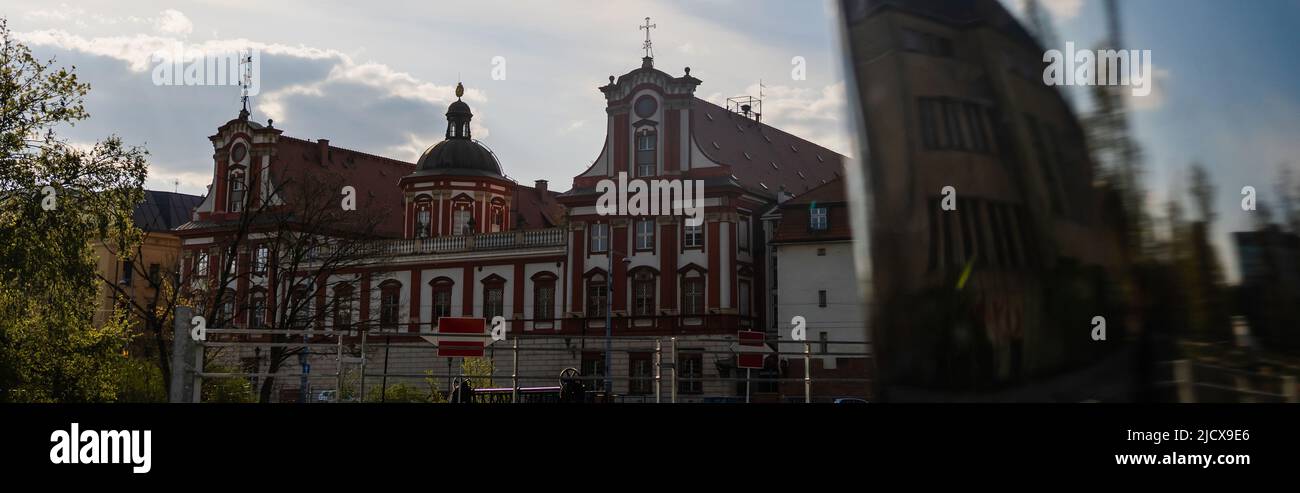 Old church on urban street in Wroclaw, banner Stock Photo - Alamy