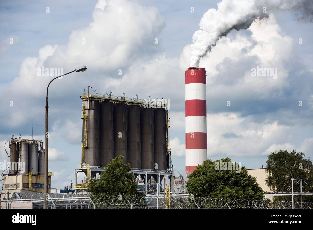 Plock, Poland - 15 Jun 2022, A general view of the PKN Orlen refinery ...