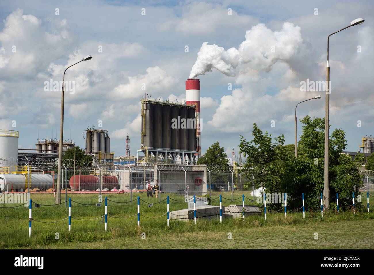 Plock, Poland - 15 Jun 2022, A general view of the PKN Orlen refinery ...