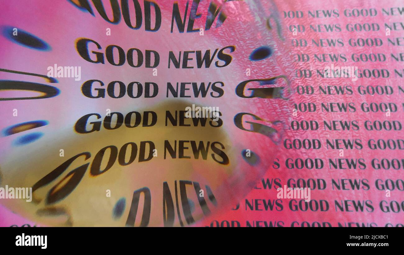 Positive words newspaper hi-res stock photography and images - Alamy
