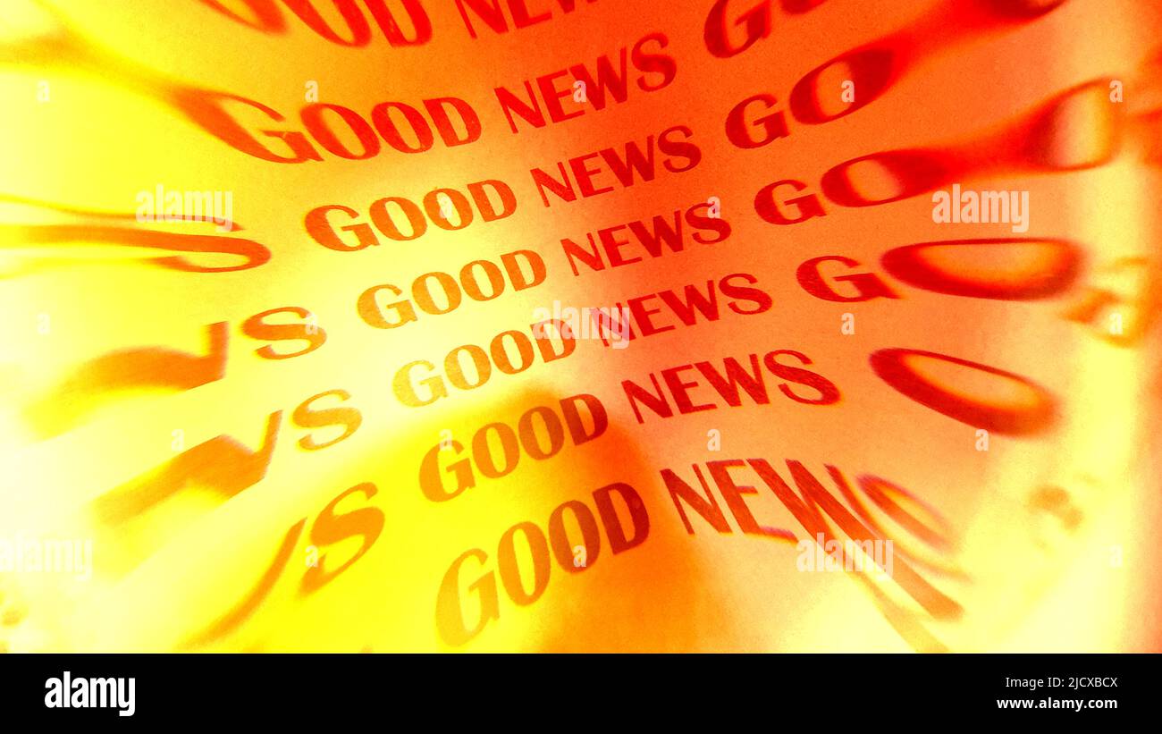 Positive words newspaper hi-res stock photography and images - Alamy