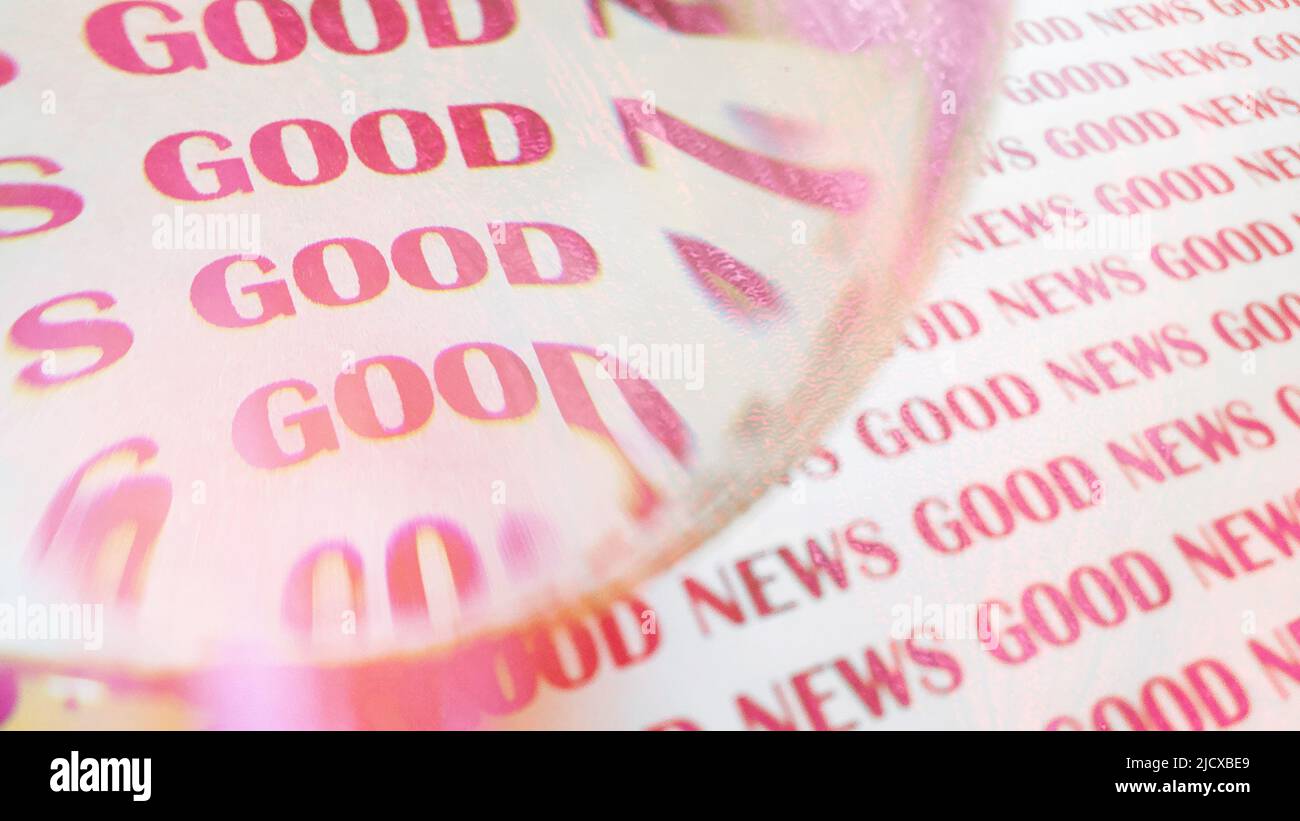 Positive words newspaper hi-res stock photography and images - Alamy