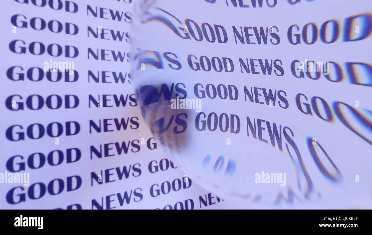 Positive words newspaper hi-res stock photography and images - Alamy