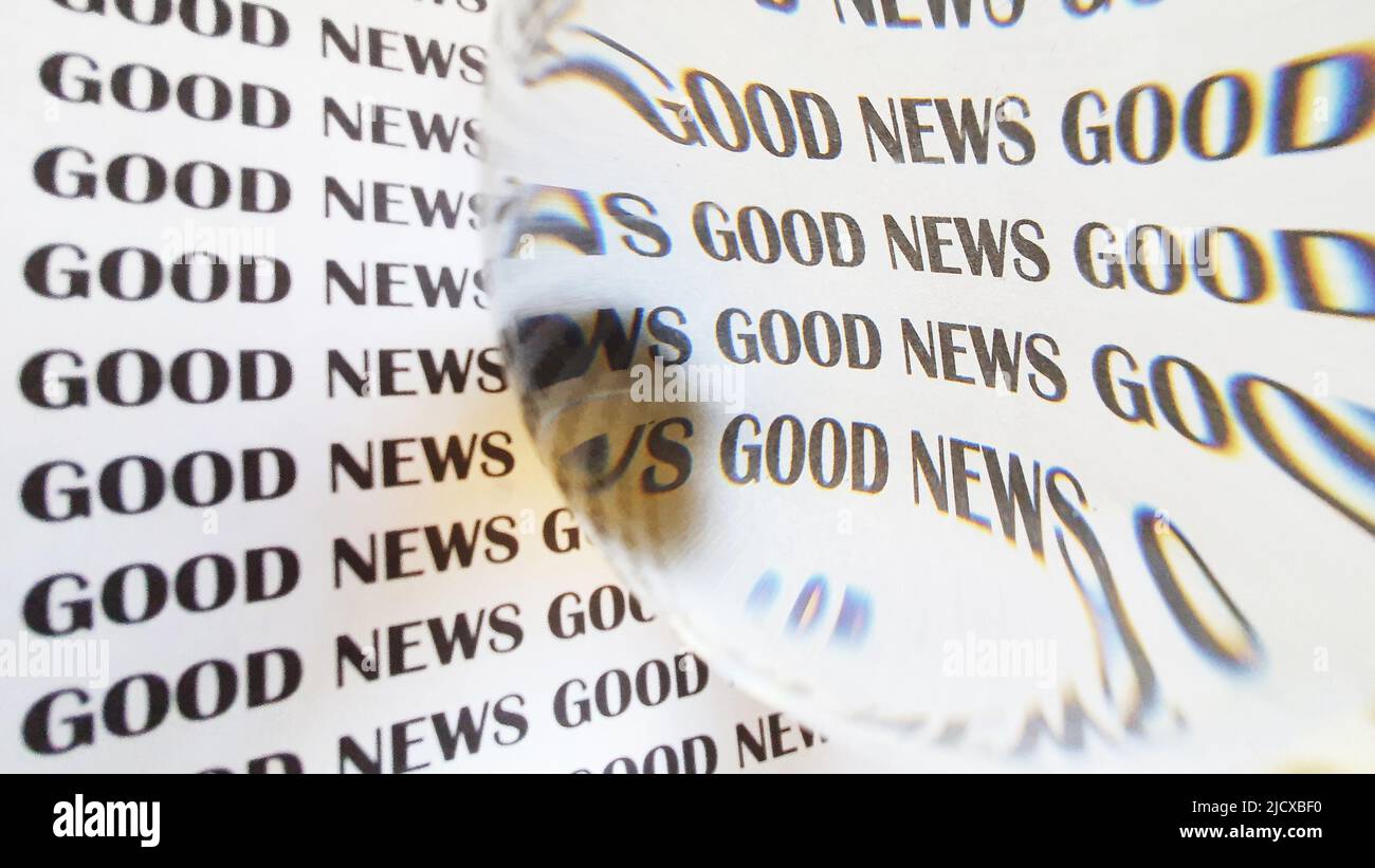 Positive words newspaper hi-res stock photography and images - Alamy