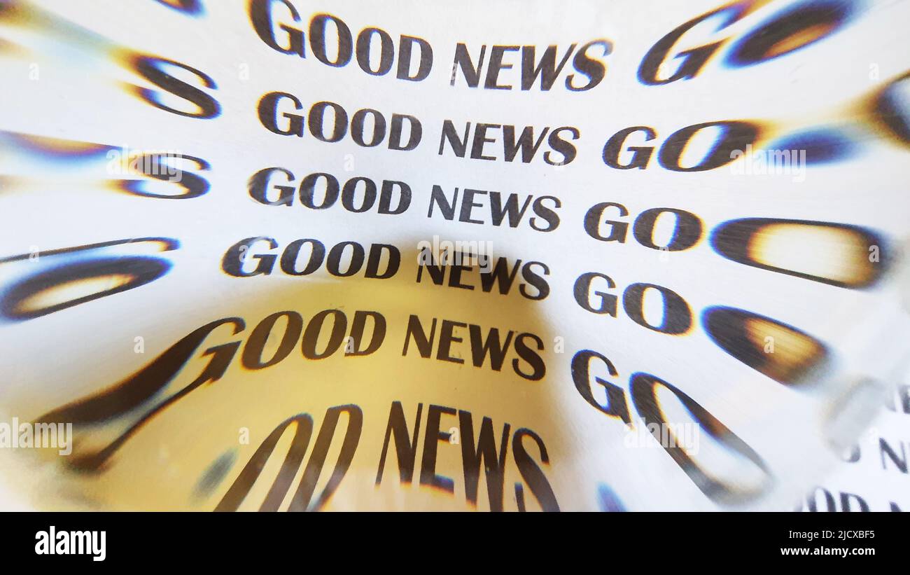 Positive words newspaper hi-res stock photography and images - Alamy
