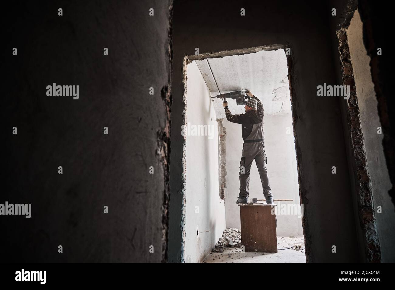 Demolition worker hi-res stock photography and images - Alamy