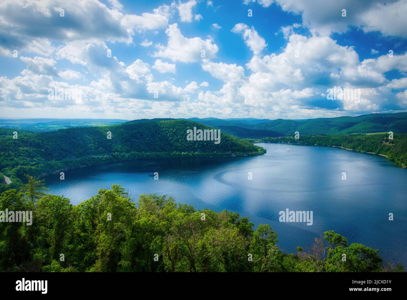 At the Edersee in Germany- Kellerwald-Edersee National Park Stock Photo ...