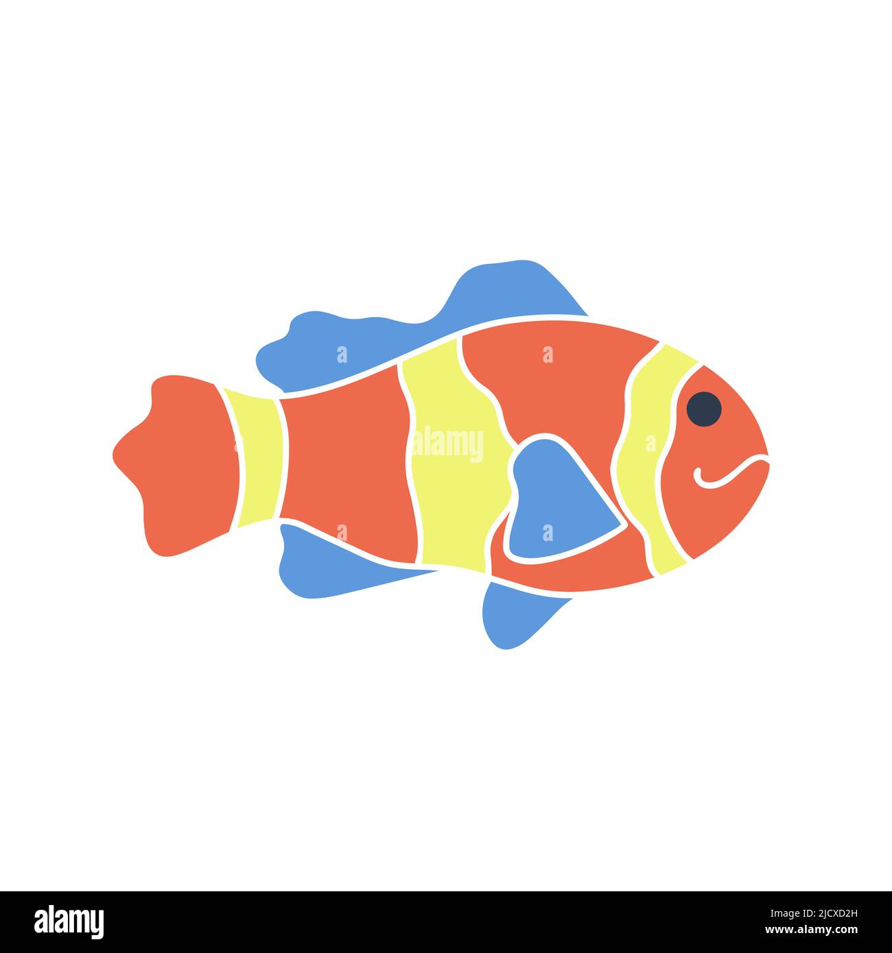 Bright cute cartoon fish icon vector Stock Vector Image & Art - Alamy