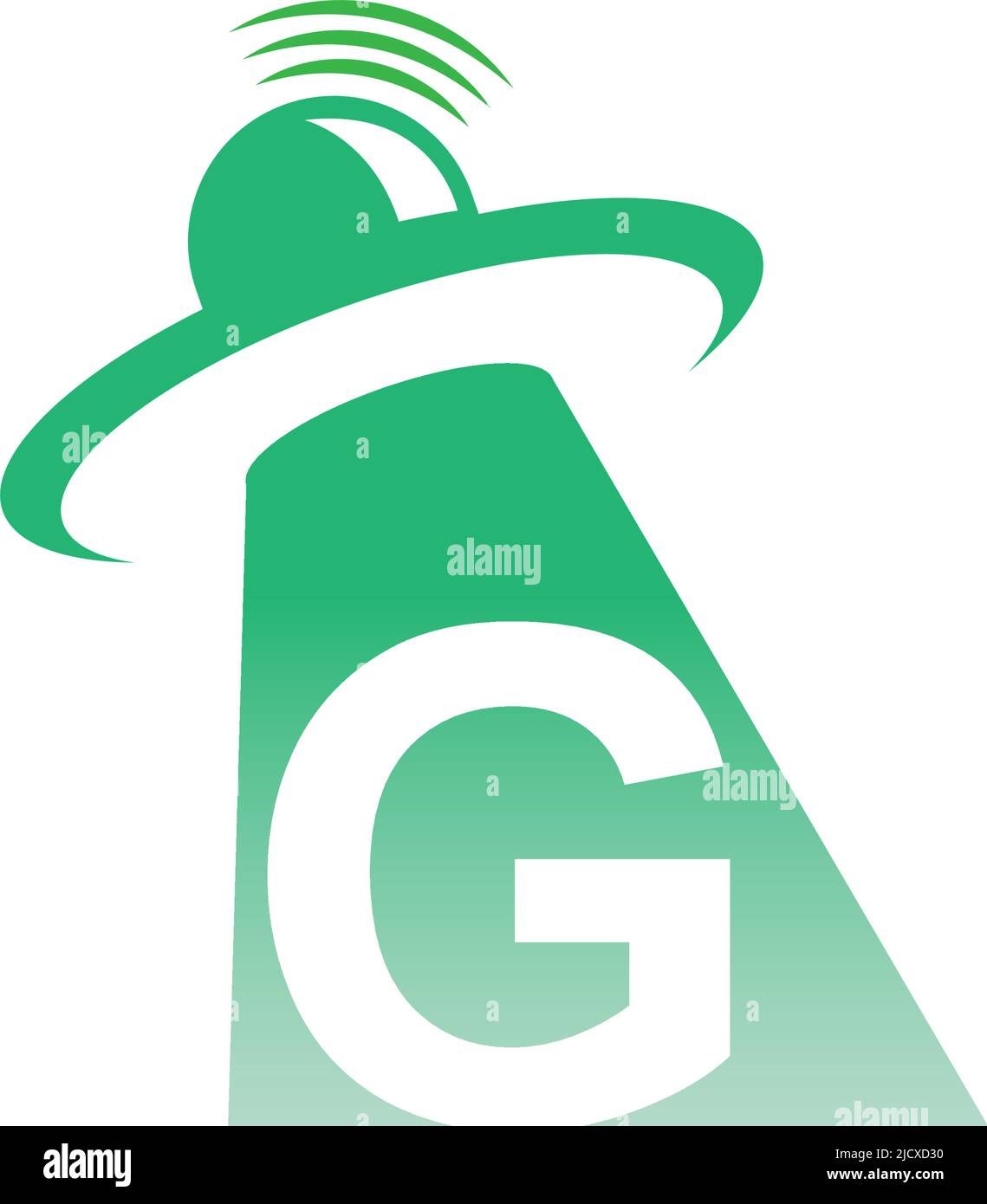 Ufo catch letter G icon design illustration vector Stock Vector Image ...