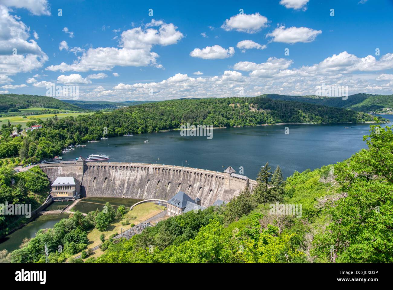 At the Edersee in Germany- Kellerwald-Edersee National Park Stock Photo ...