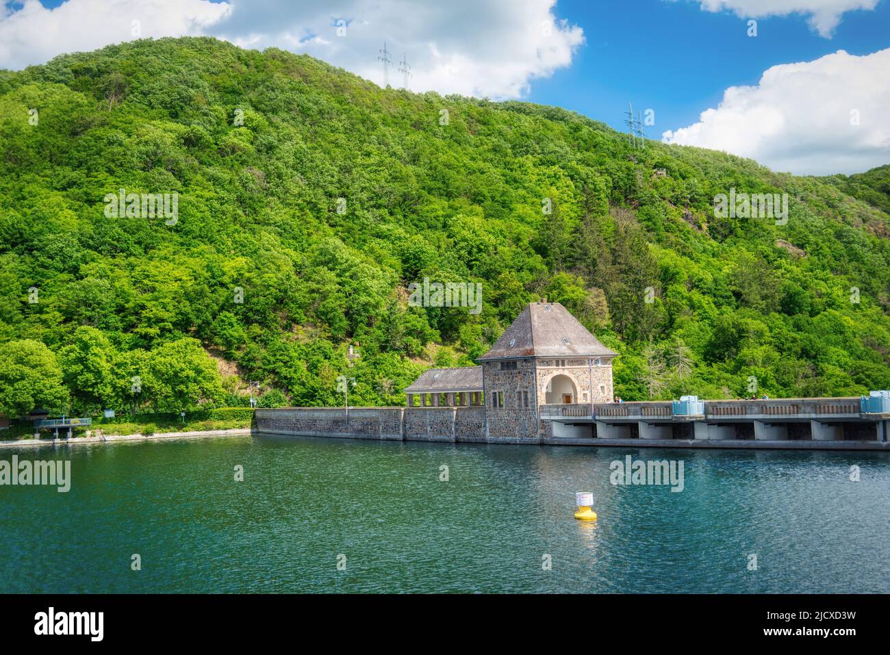 At the Edersee in Germany- Kellerwald-Edersee National Park Stock Photo ...