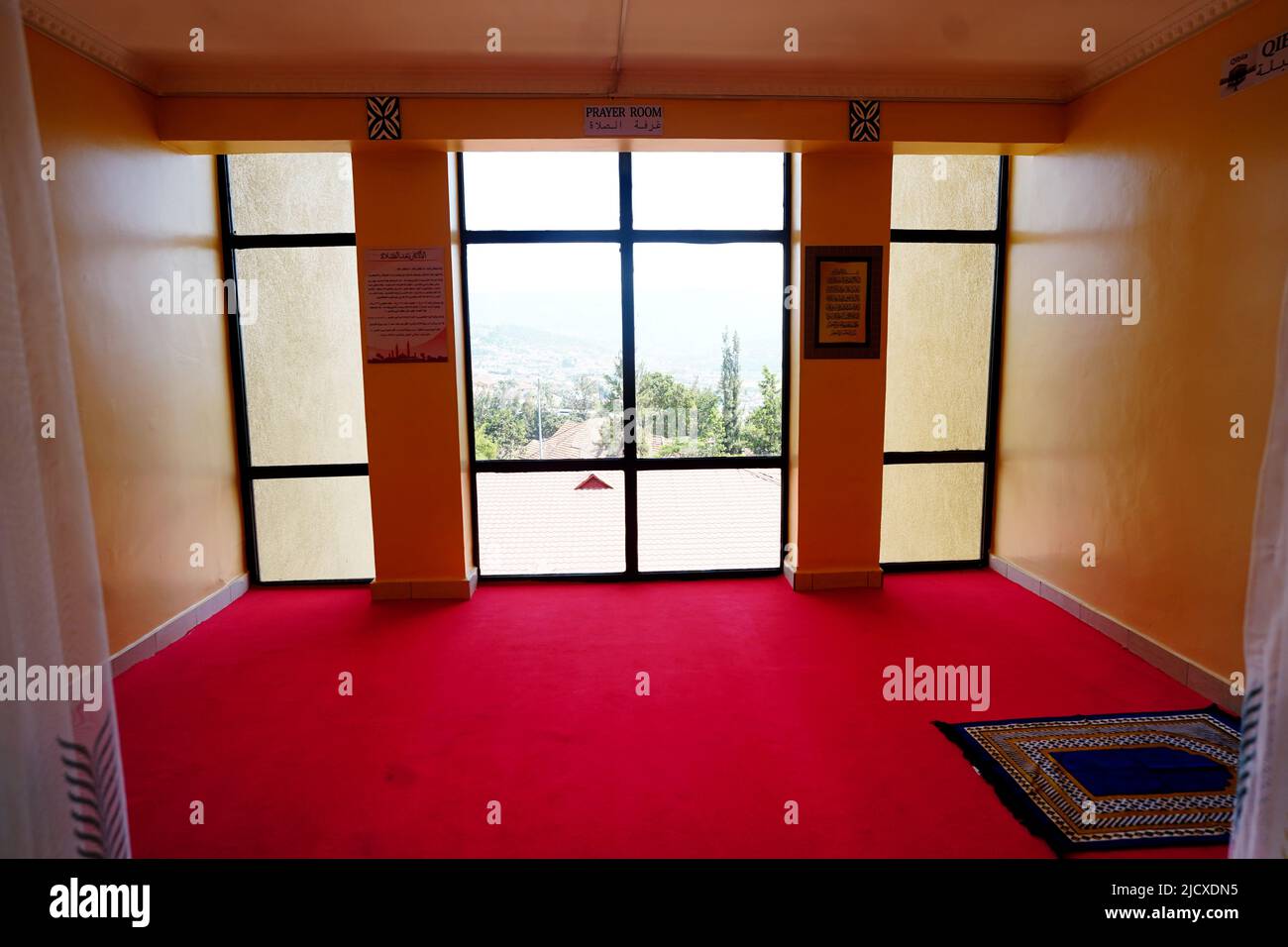 A prayer room at the Hope Hostel in Kigali, Rwanda, where migrants will ...