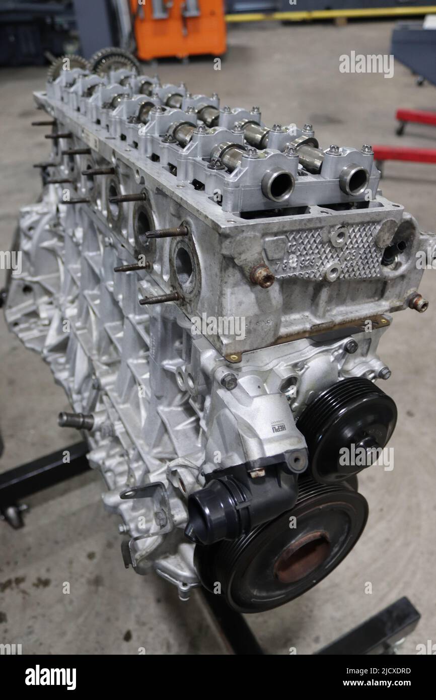 Diesel engine vertical photo Stock Photo - Alamy