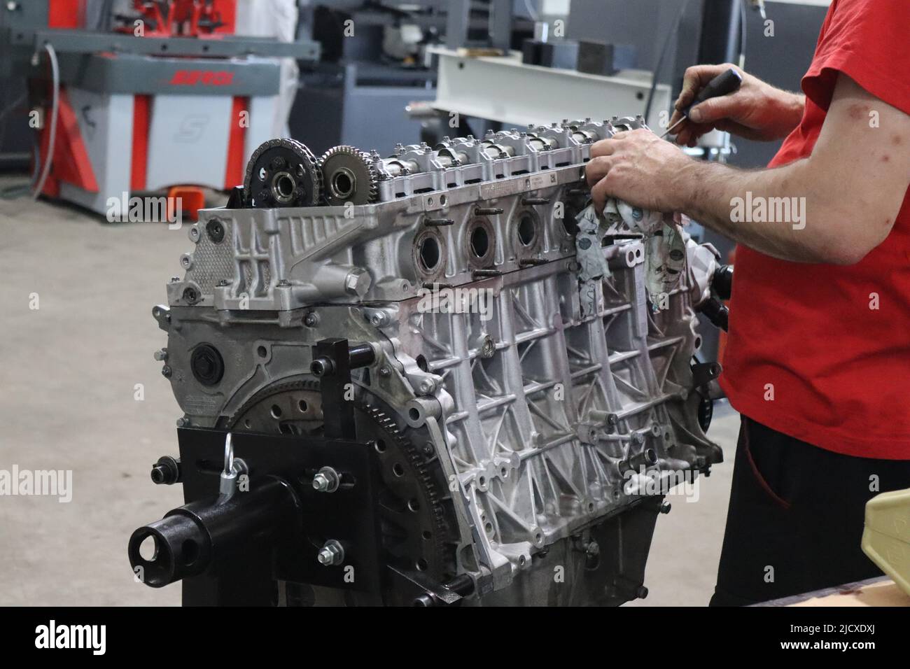 Car mechanic engine hi-res stock photography and images - Alamy