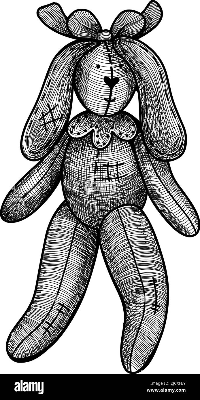 Stuffed animal rabbit vintage hi-res stock photography and images - Alamy