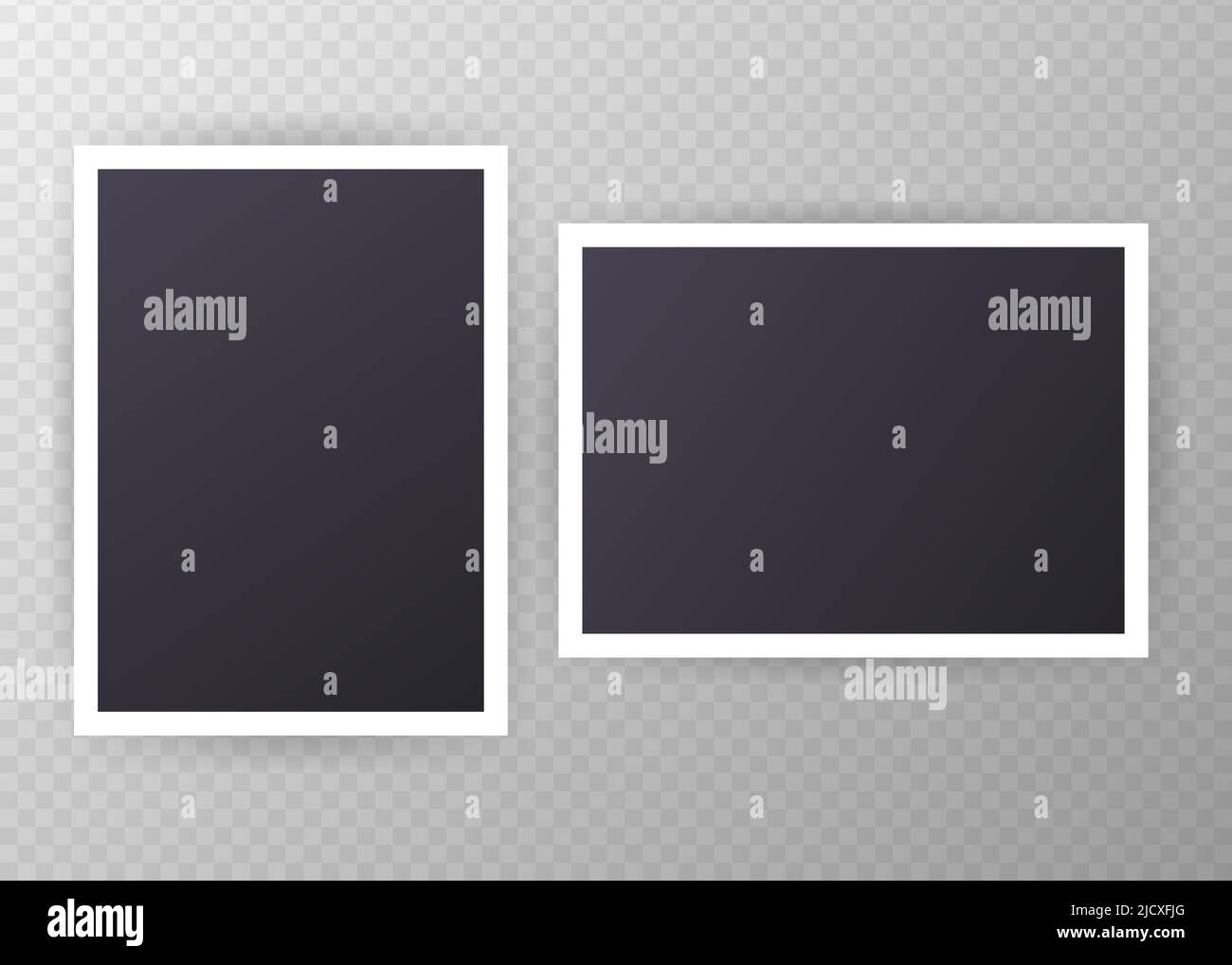 Set of vintage photo frame with adhesive tape. Vintage style. Vector ...