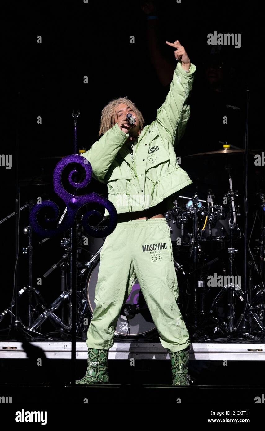 MIAMI, FL-JUN 15: Iann Dior performs during Machine Gun Kelly ...