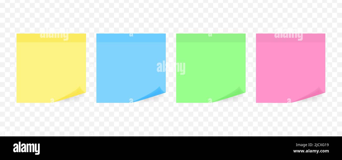 Colorful sticky note, vector illustration Stock Vector Image & Art - Alamy