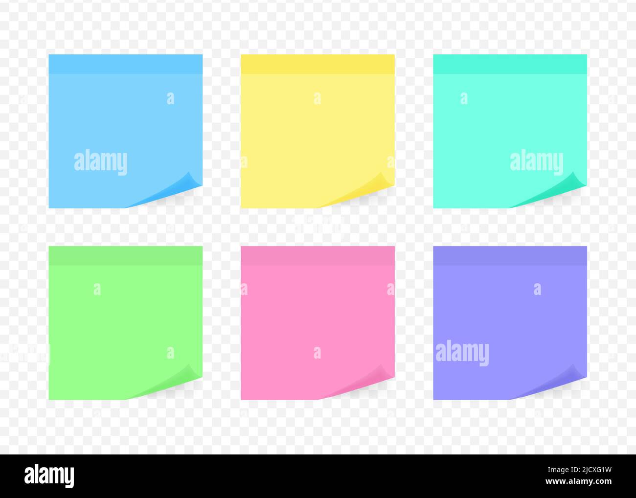 Colorful sticky note, vector illustration Stock Vector Image & Art - Alamy