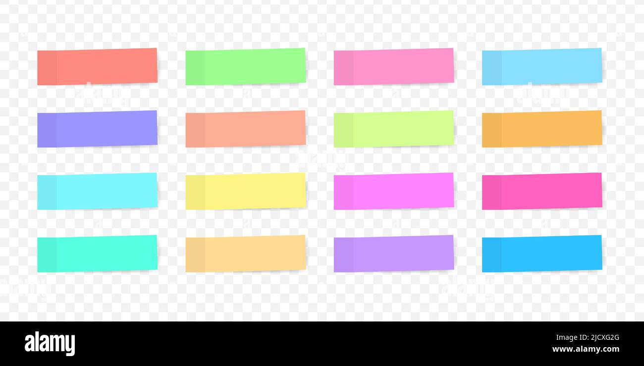 Colorful sticky note Stock Vector Images - Alamy